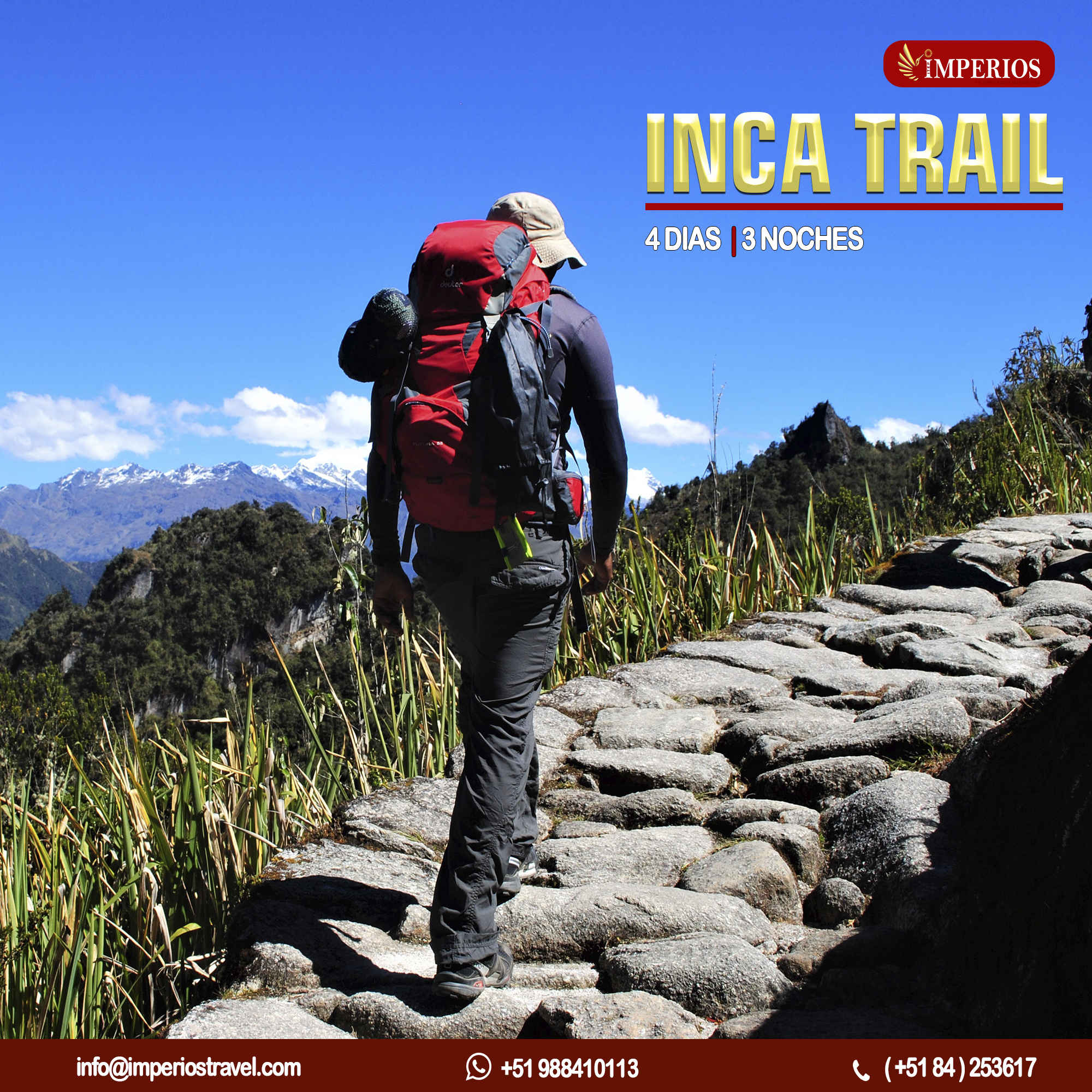 TOUR CAMINO INCA 2019 A MACHU PICCHU 4 DIAS